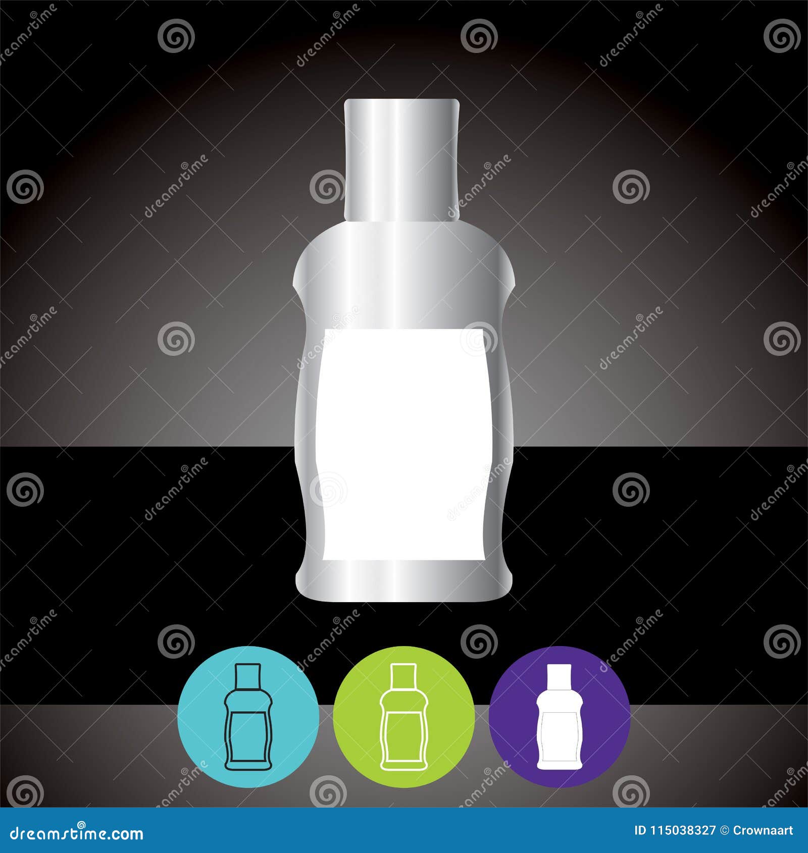 Bottle and packaging stock illustration. Illustration of elegant ...