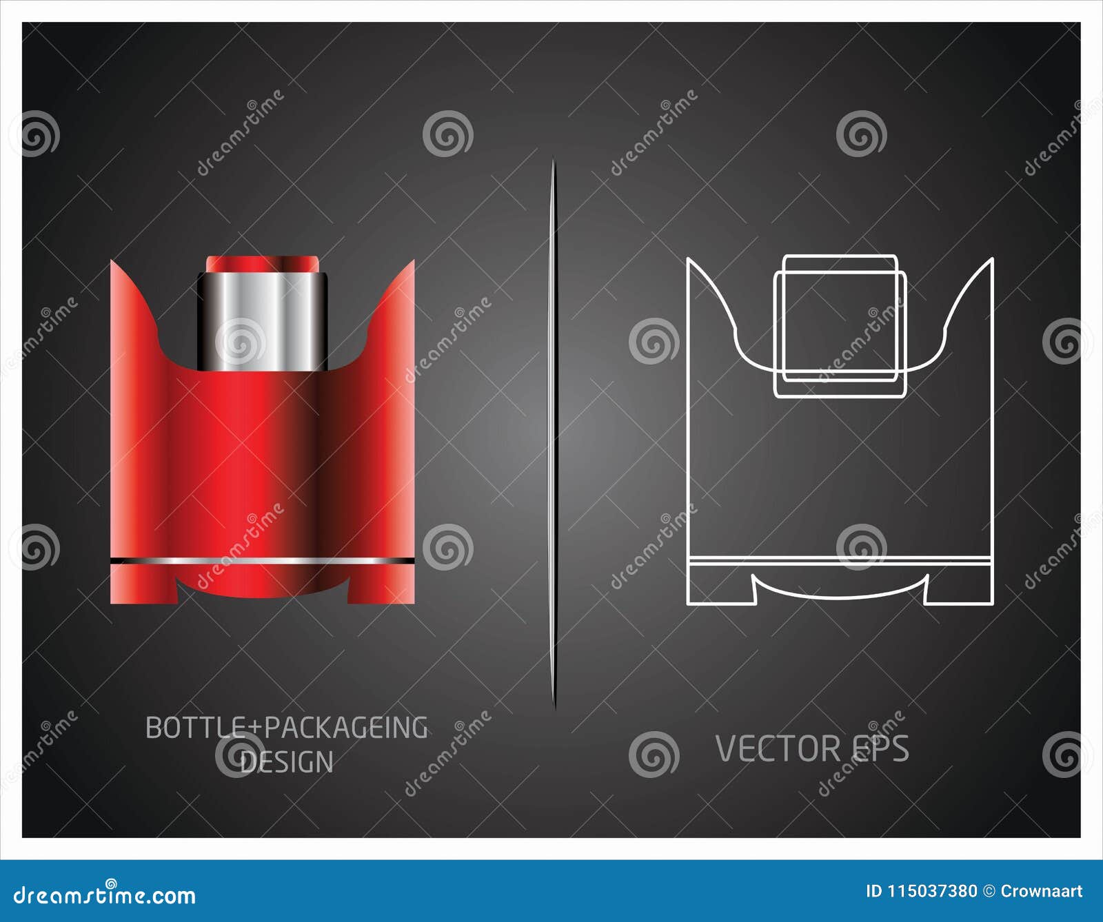 Bottle and packaging stock illustration. Illustration of fragrance ...