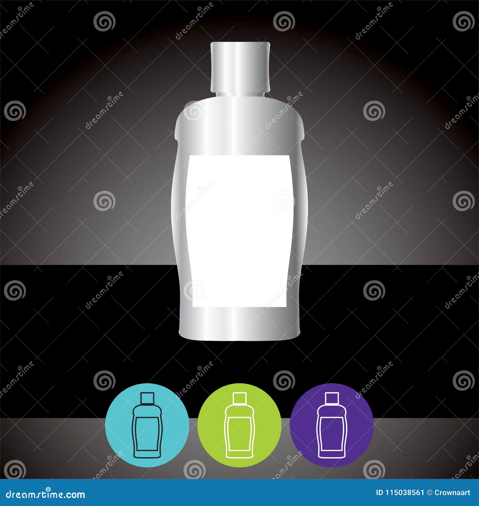 Bottle and packaging stock illustration. Illustration of backlight ...