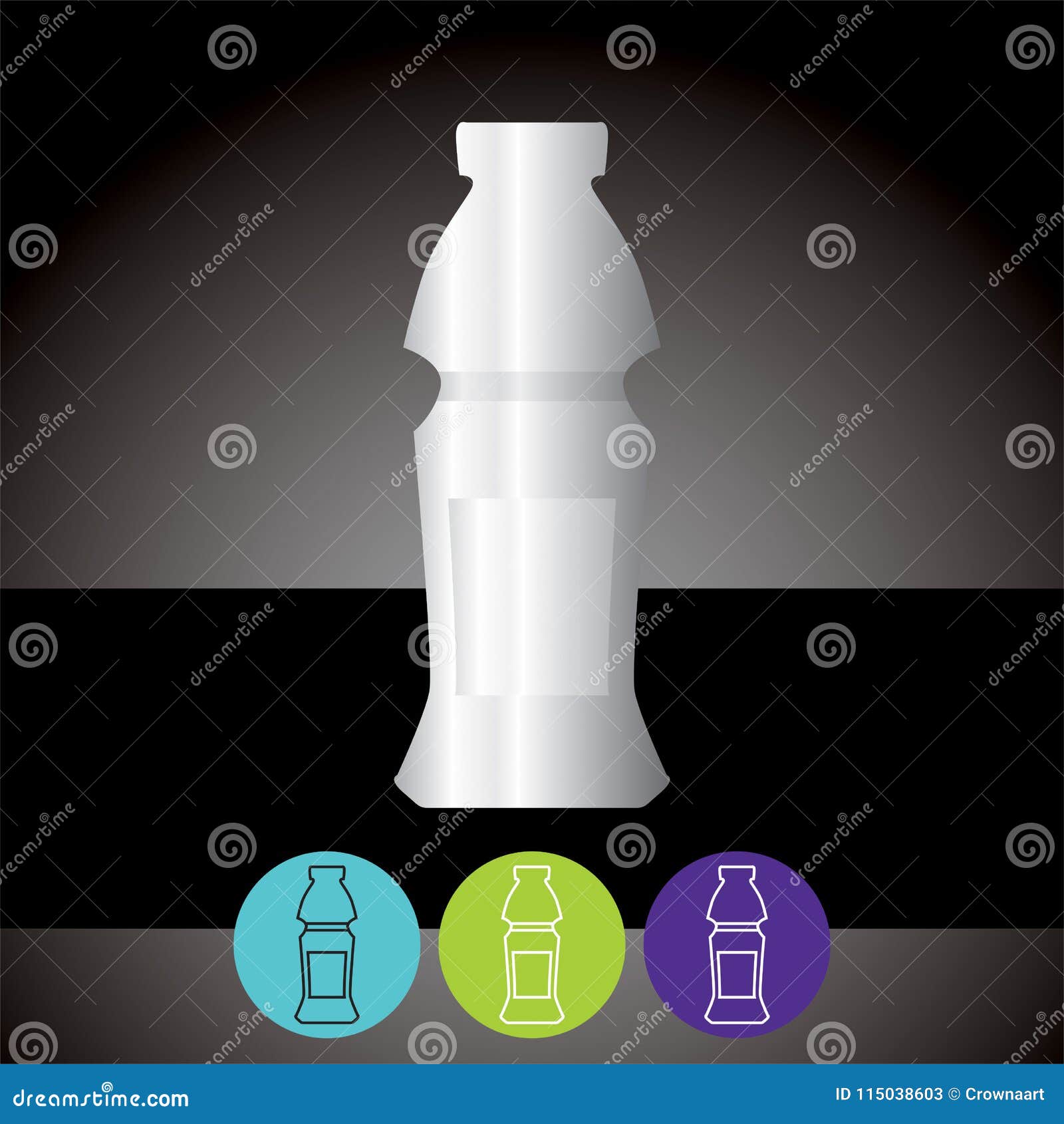 Bottle and packaging stock illustration. Illustration of isolated ...