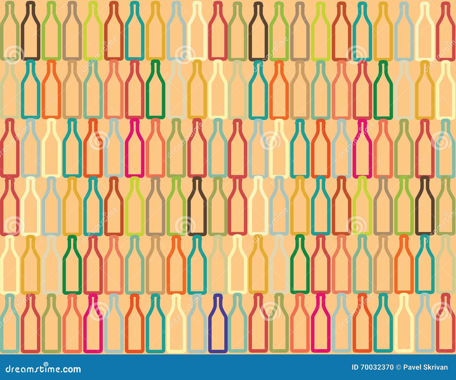 Bottle Pattern for Design stock vector. Illustration of barman - 70032370