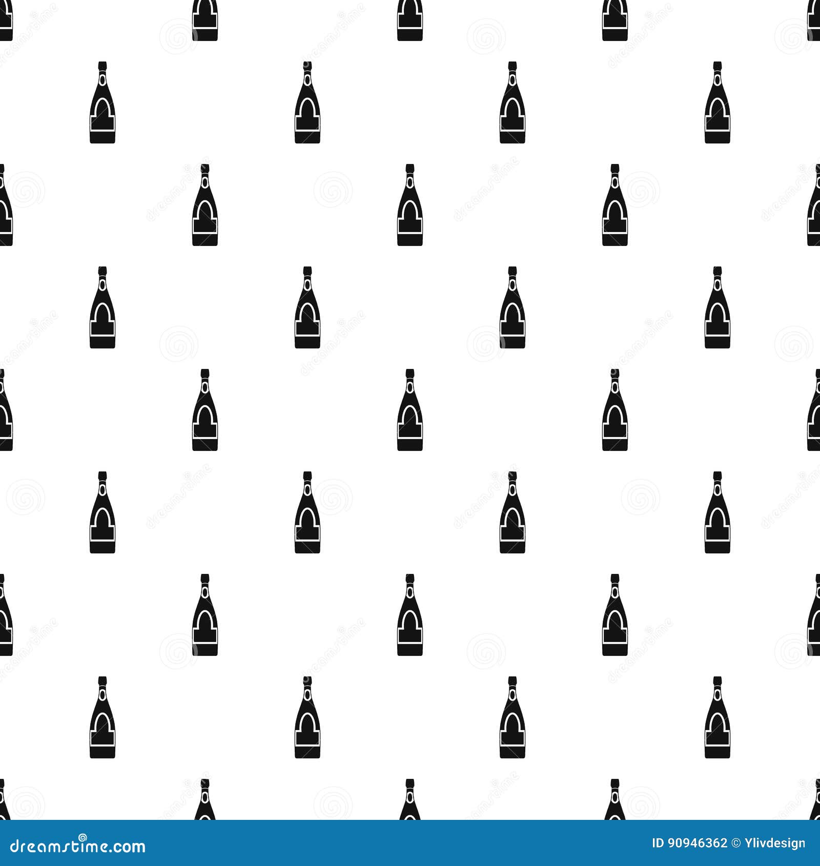 Bottle pattern vector stock vector. Illustration of label - 90946362