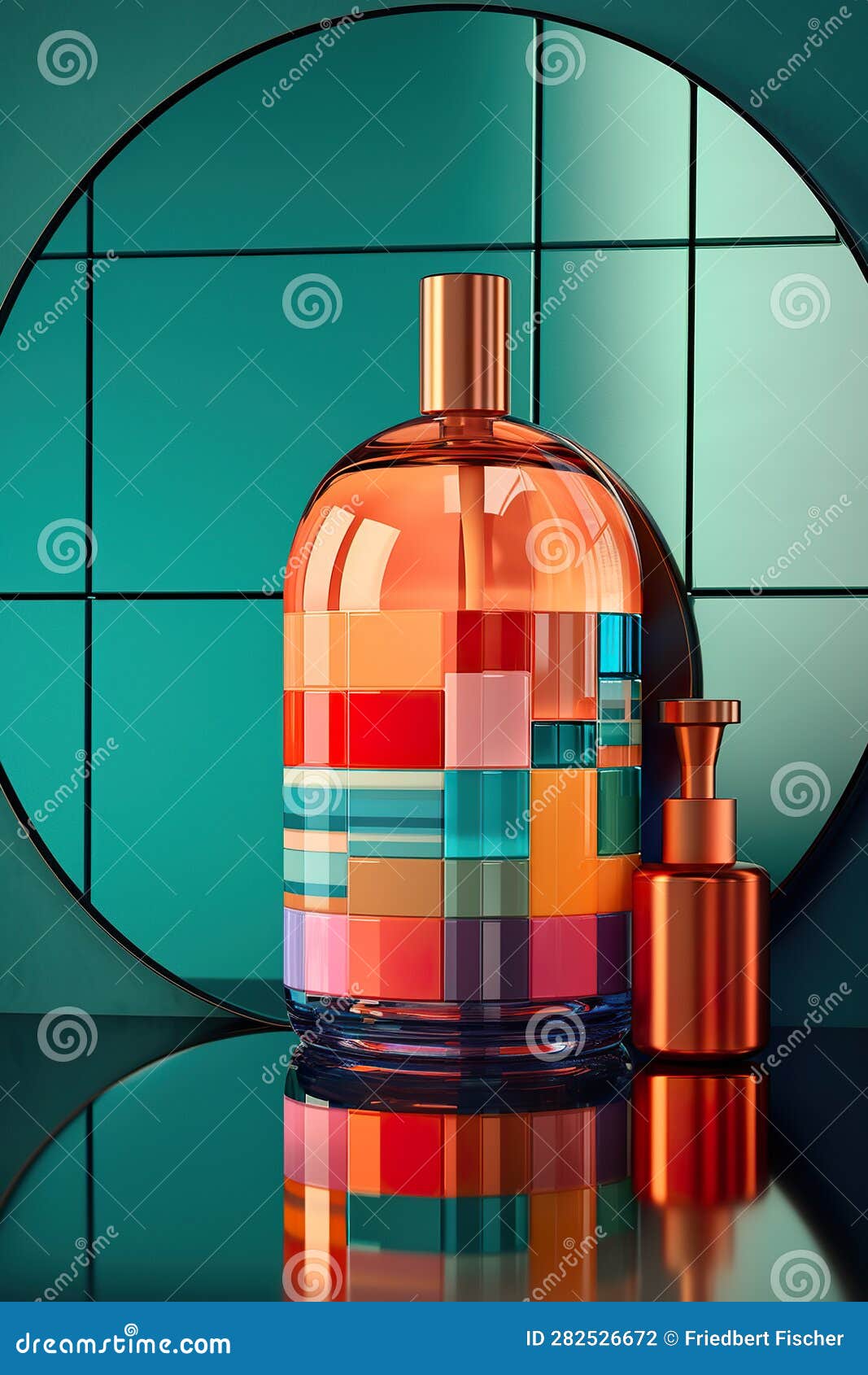A Bottle of Perfume Sitting on Top of a Table. Generative AI Image ...