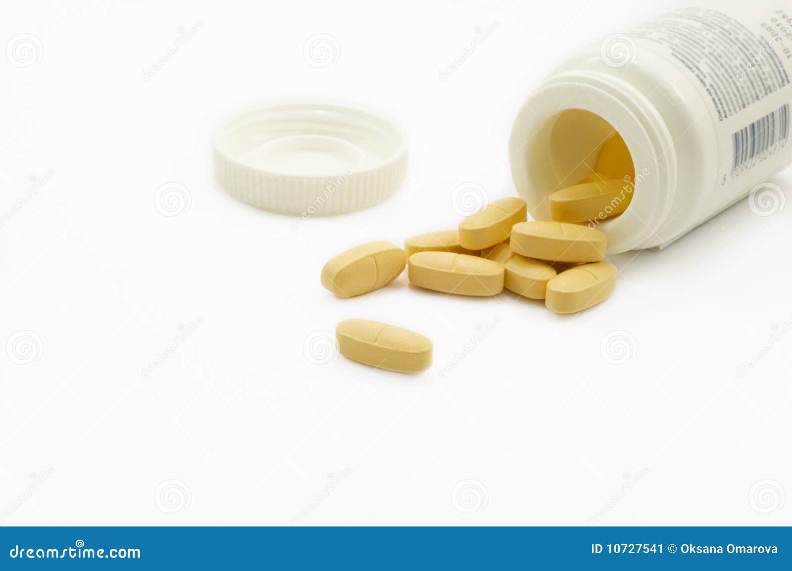 A bottle of pills stock image. Image of medicine, drug - 10727541