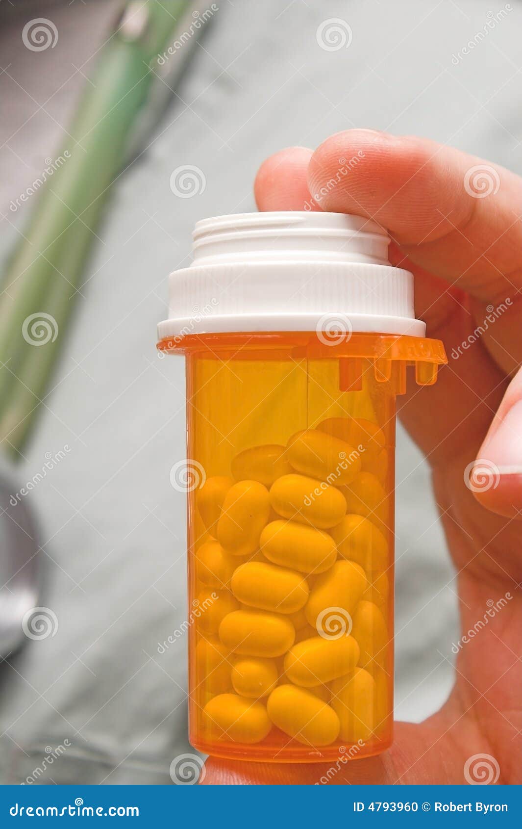 Bottle of pills stock photo. Image of therapy, drug, pills - 4793960
