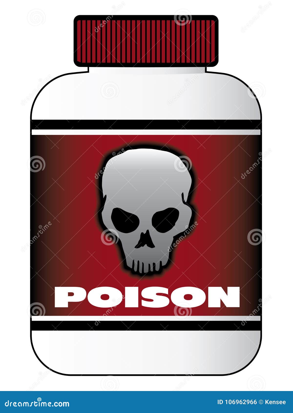 Bottle Poison Alcohol Skull For Concept Design. Dangerous Container ...
