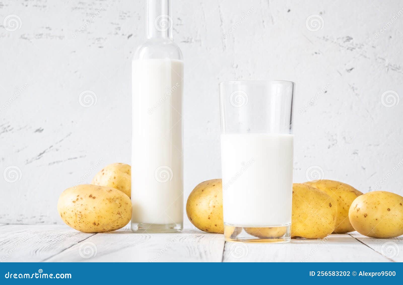 Bottle of potato milk stock photo. Image of nutrition - 256583202