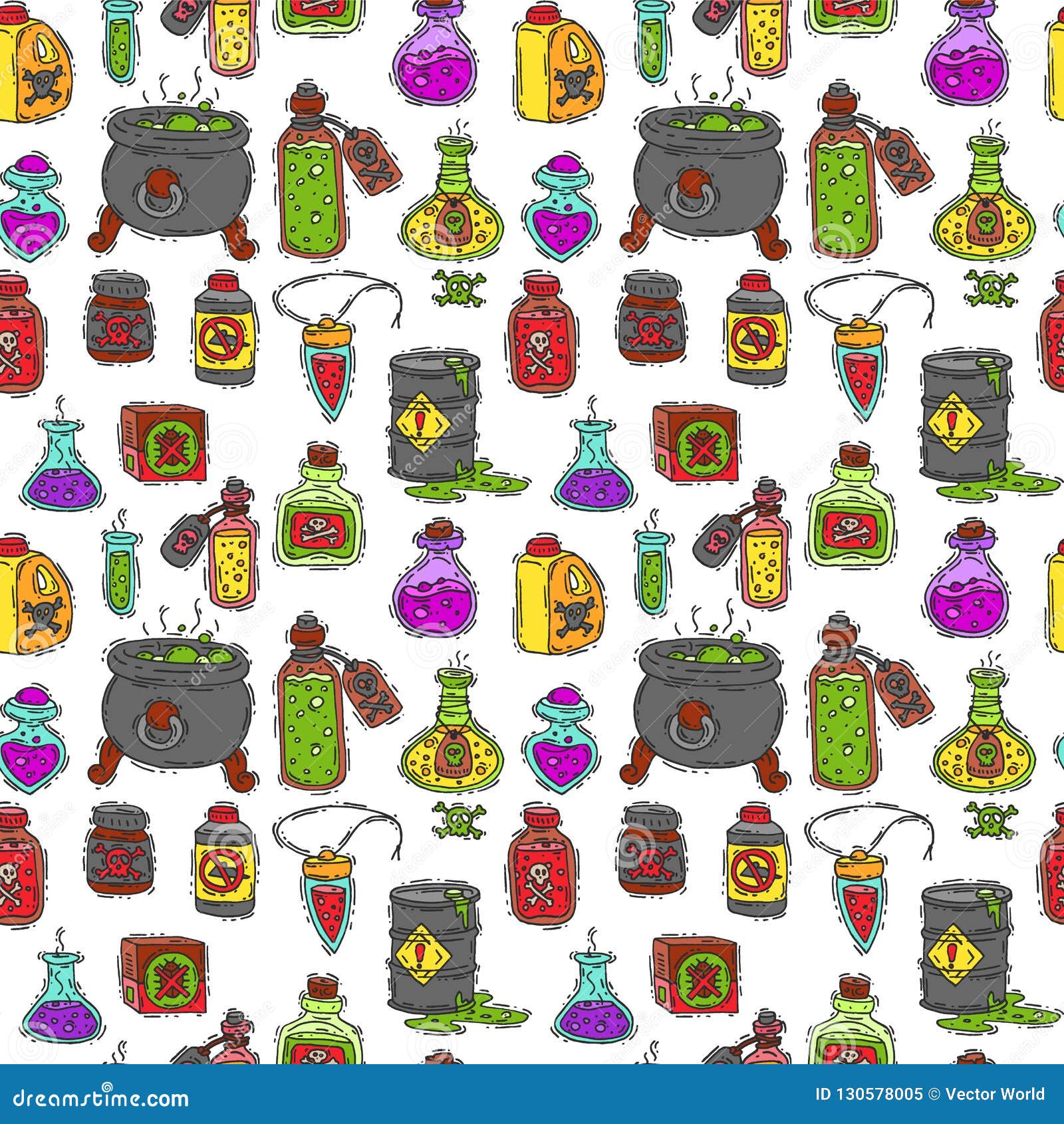 Bottle With Potion Game Magic Glass Elixir Poisoning Toxic Substance ...