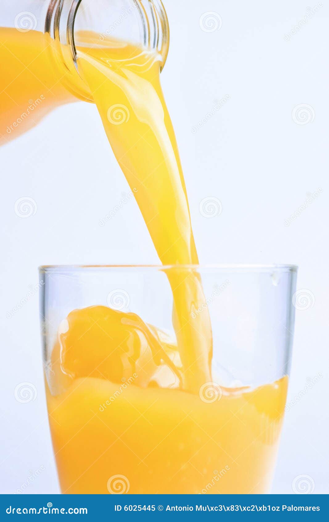 Bottle Pouring Orange Juice Over Glass Stock Image - Image of citrus ...
