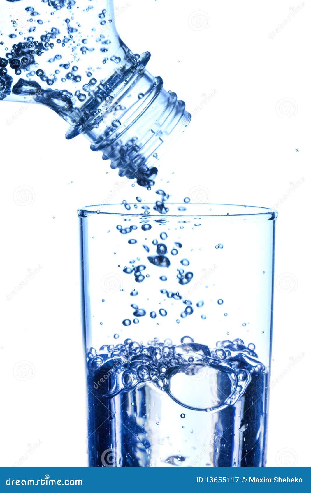 Bottle in pure water stock image. Image of healthy, nature - 13655117