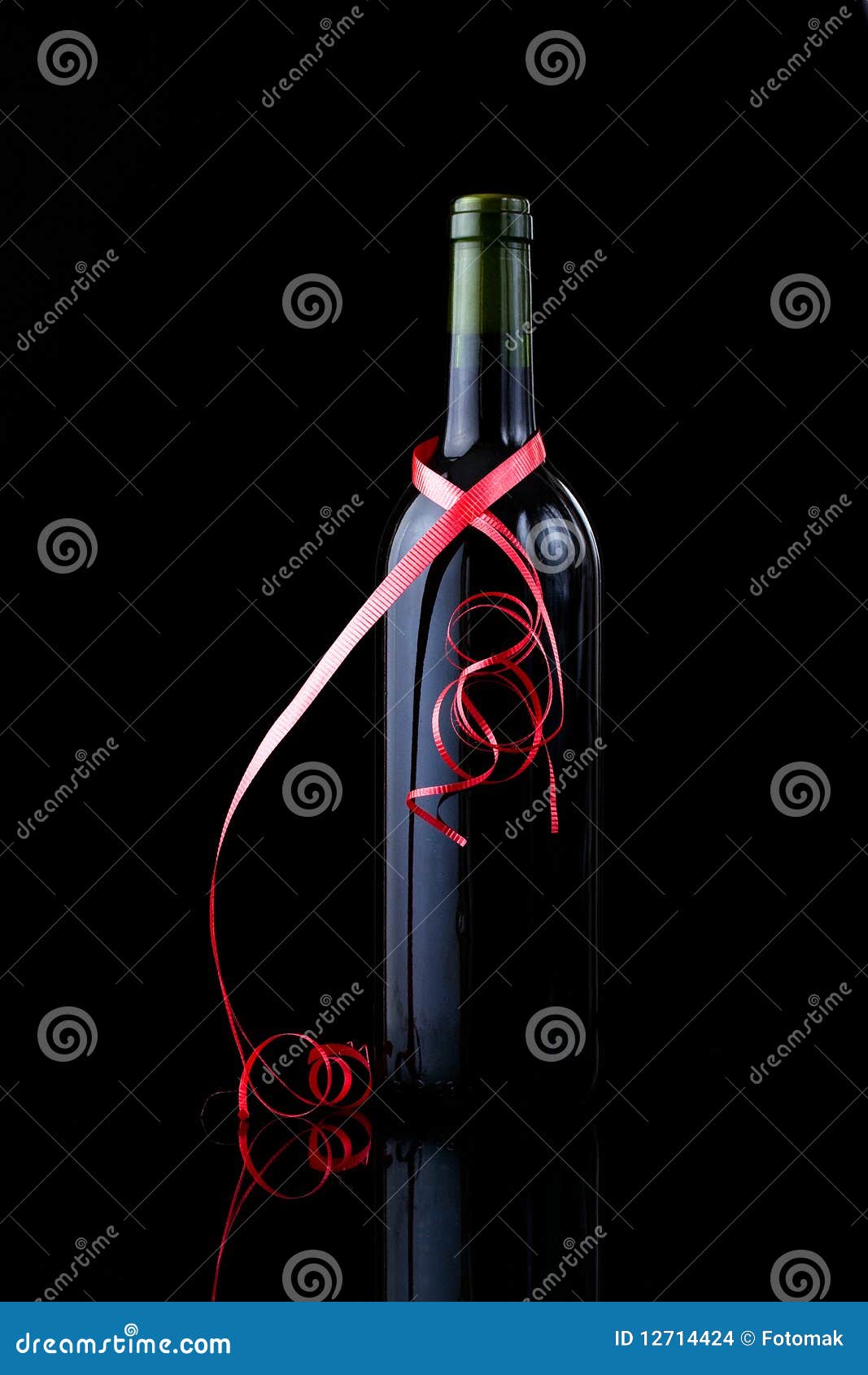 Bottle of red wine stock photo. Image of gift, black - 12714424