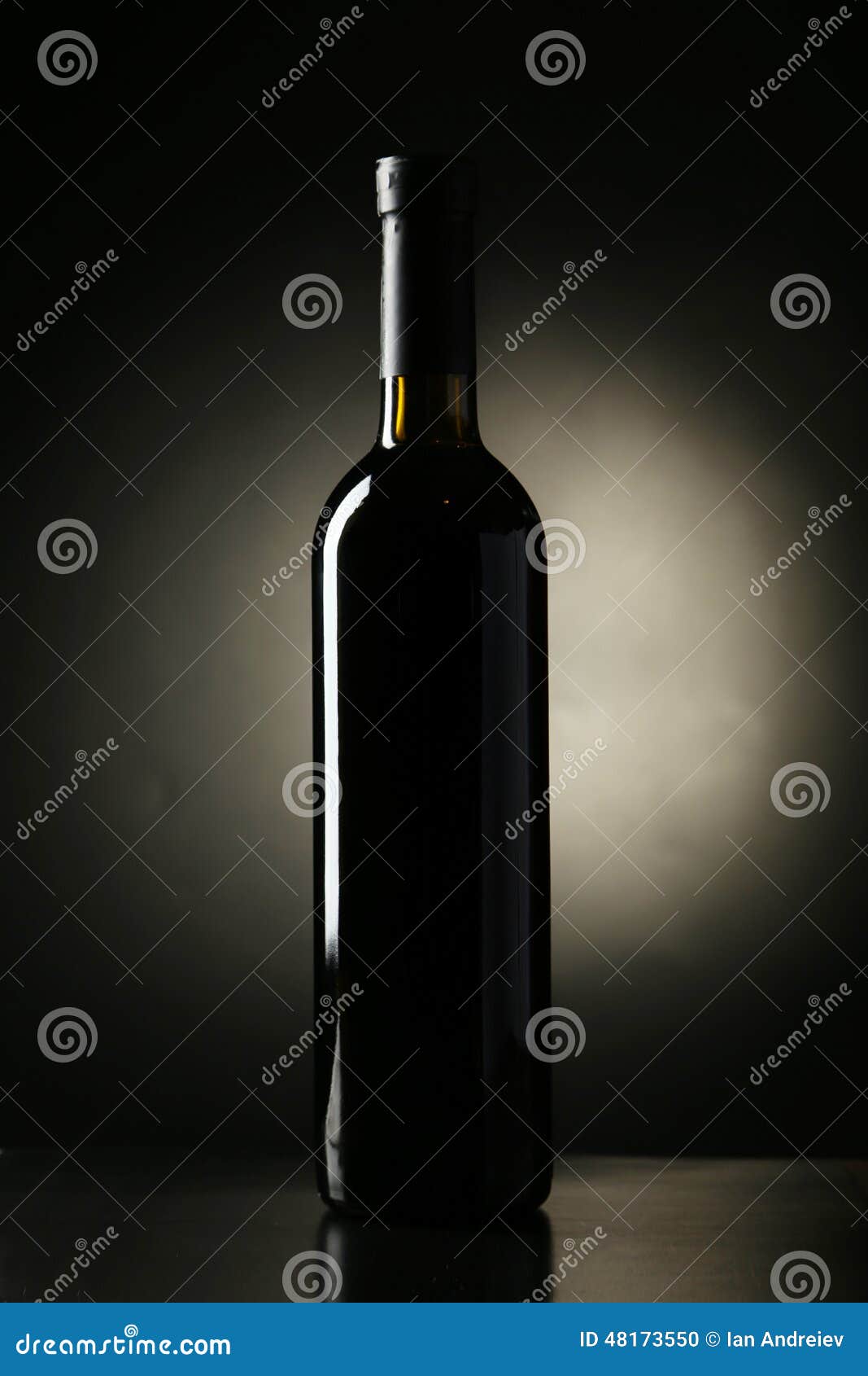 Bottle of Red Wine on the Black Background Stock Photo - Image of cork ...