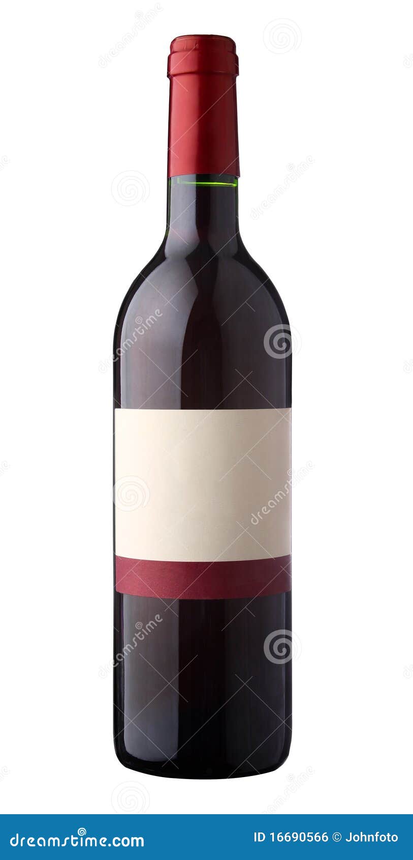 Bottle of Red Wine with Blank Label Stock Photo - Image of alcoholic ...