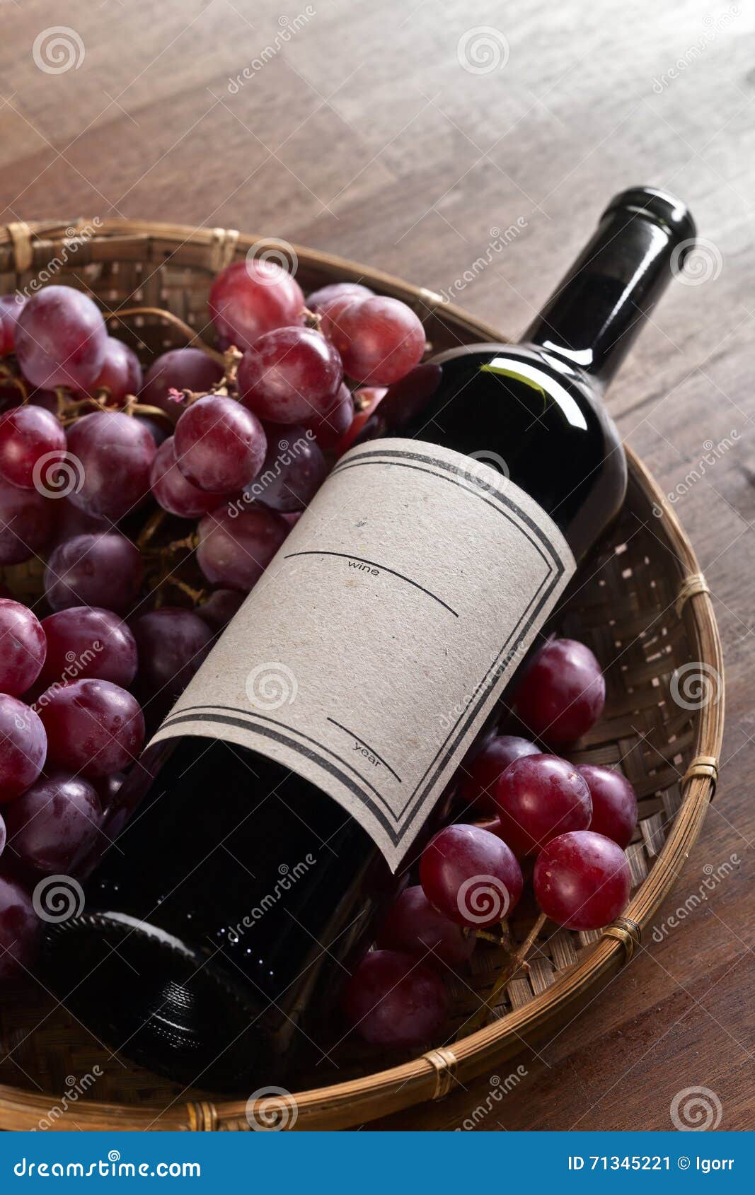 Bottle of red wine stock image. Image of restaurant, juicy - 71345221