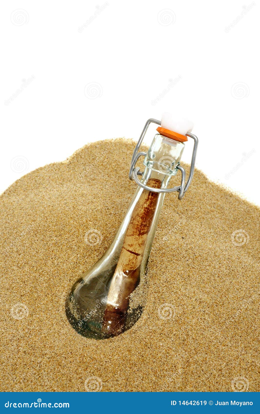 Bottle in the sand stock image. Image of outdoors, sandy - 14642619