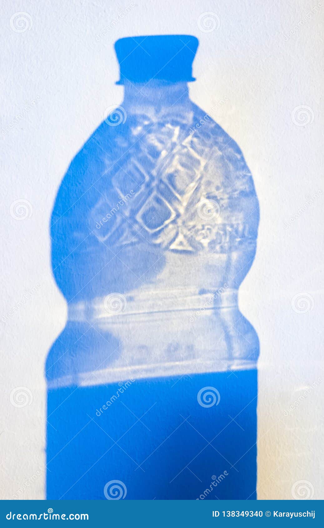 Bottle Shadow Projection stock photo. Image of garbage - 138349340