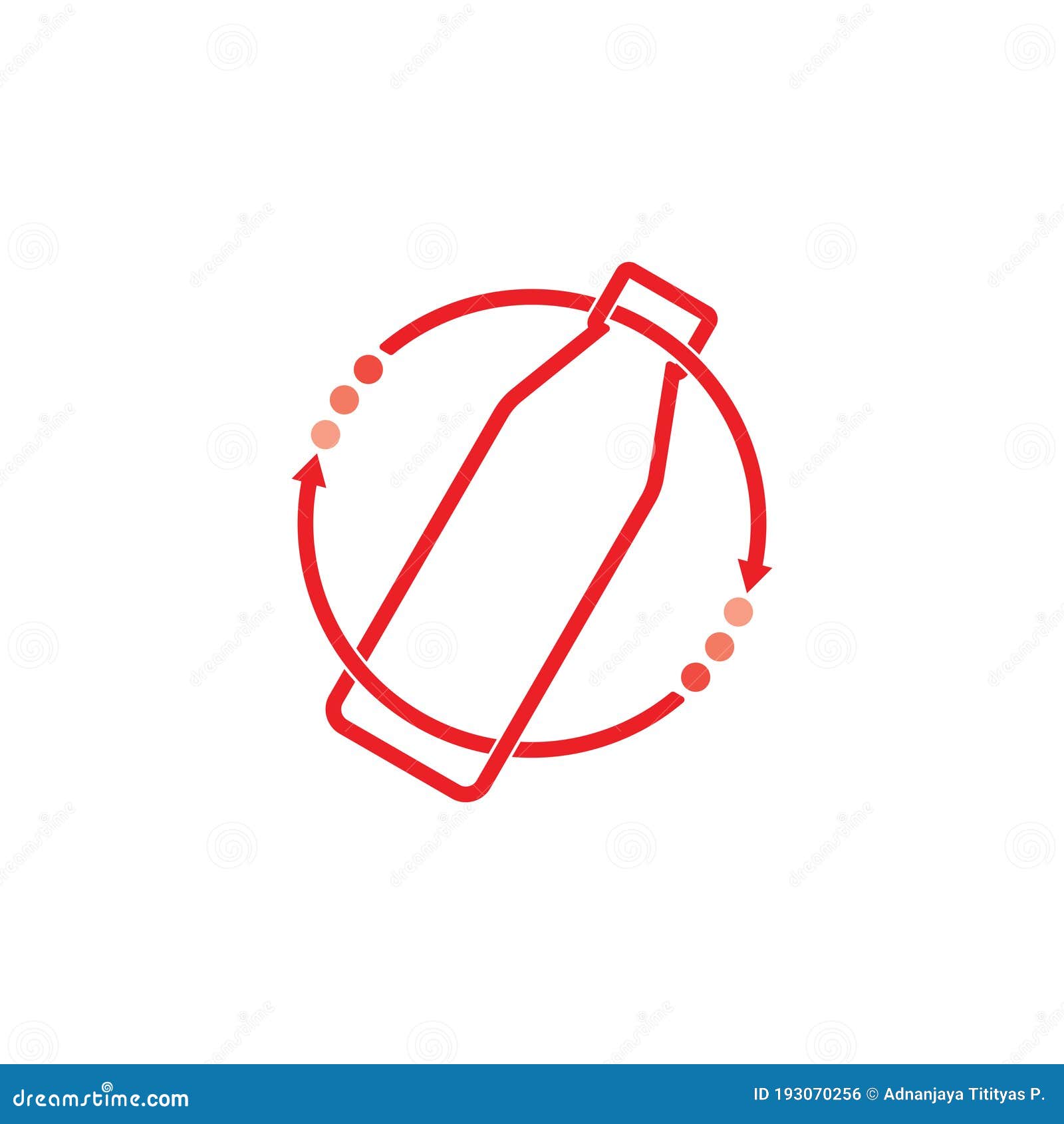 Bottle Shake Arrow Sign Symbol Vector Stock Vector - Illustration of ...
