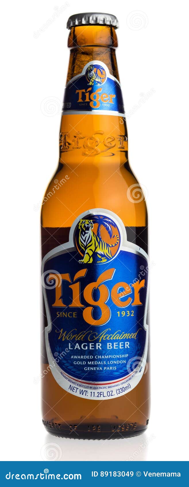 Tiger Beer Crystal Logo On The Banner Of A Restaurant Editorial Photo ...