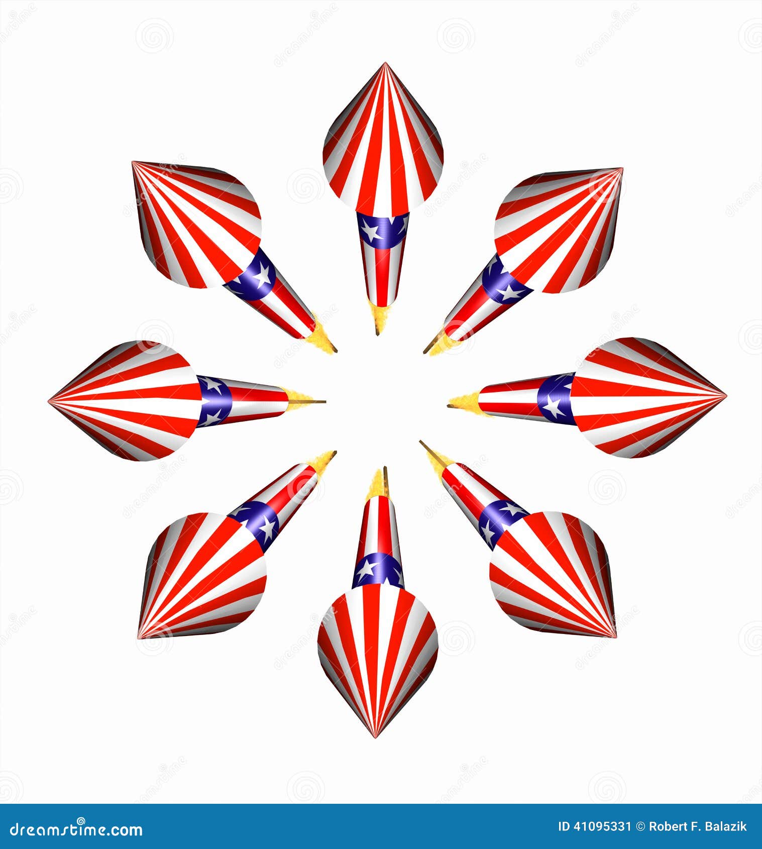 Rocket Fireworks. Missile Launch. Pyrotechnics, Vector Illustration ...