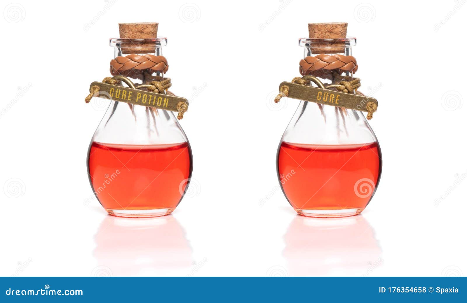 Bottle of a Solution or Remedy for All Difficulties or Diseases Stock ...