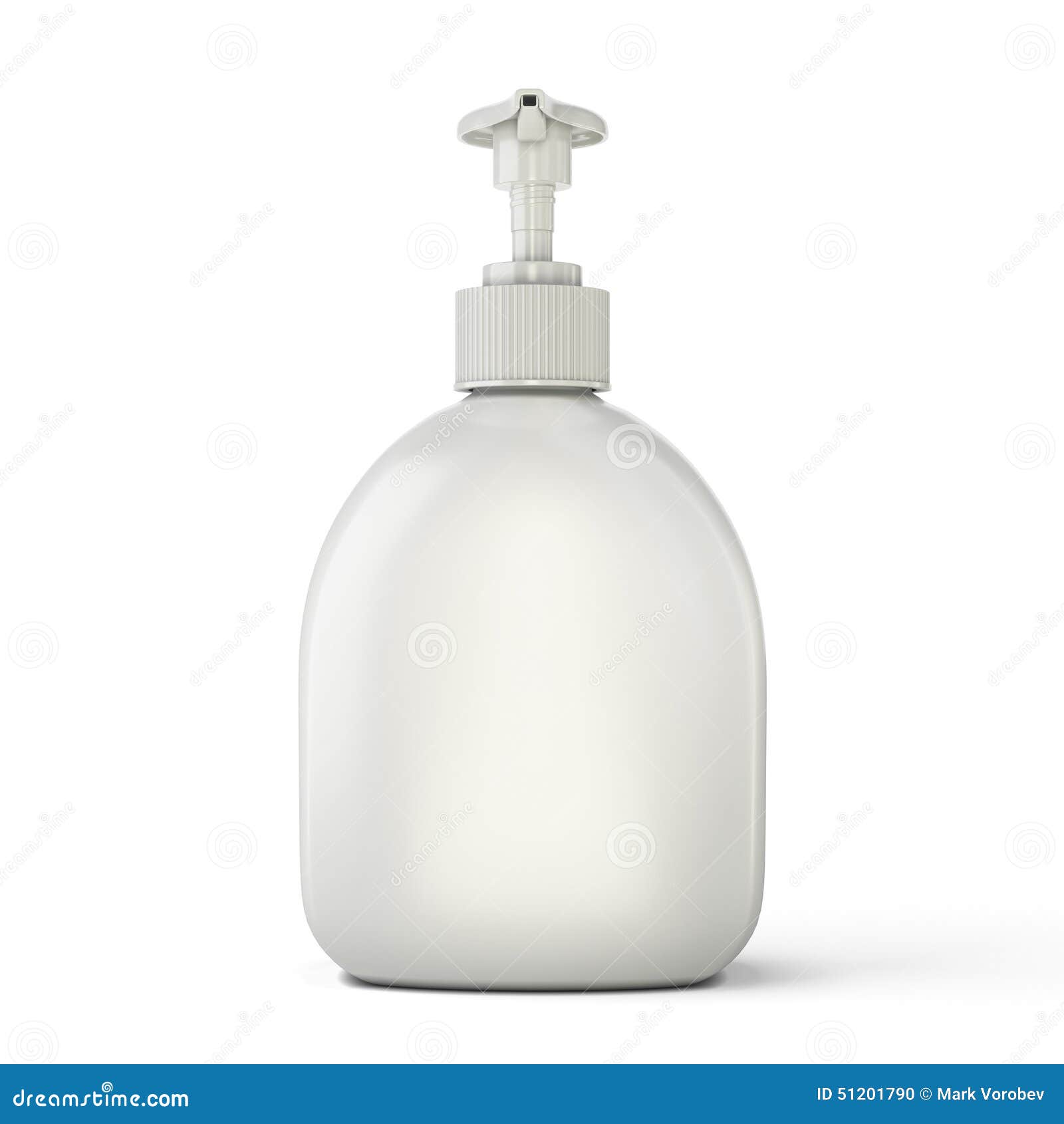 Bottle Template for Soap Front View Stock Illustration - Illustration ...