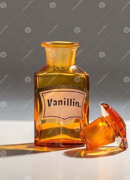 Bottle for Vanillin, Used by Pharmacists Stock Photo - Image of smell ...