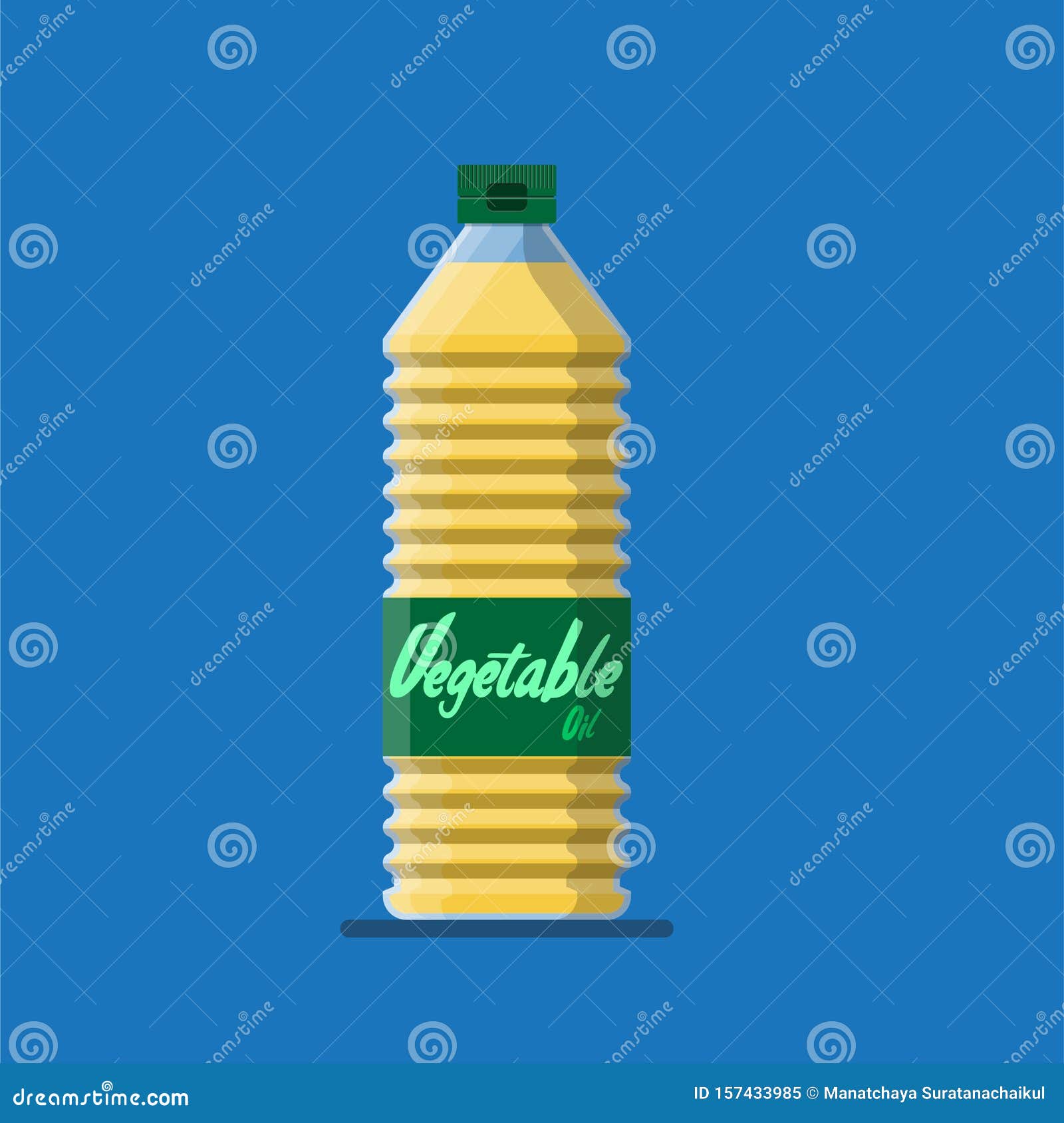 Bottle of Vegetable Oil Icon. Stock Vector - Illustration of condiment ...