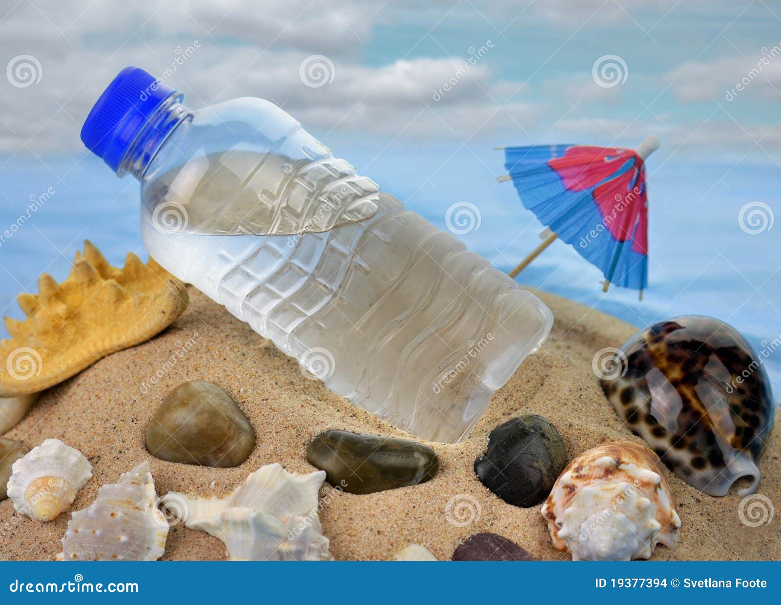 Bottle of water stock photo. Image of water, cold, beach - 19377394