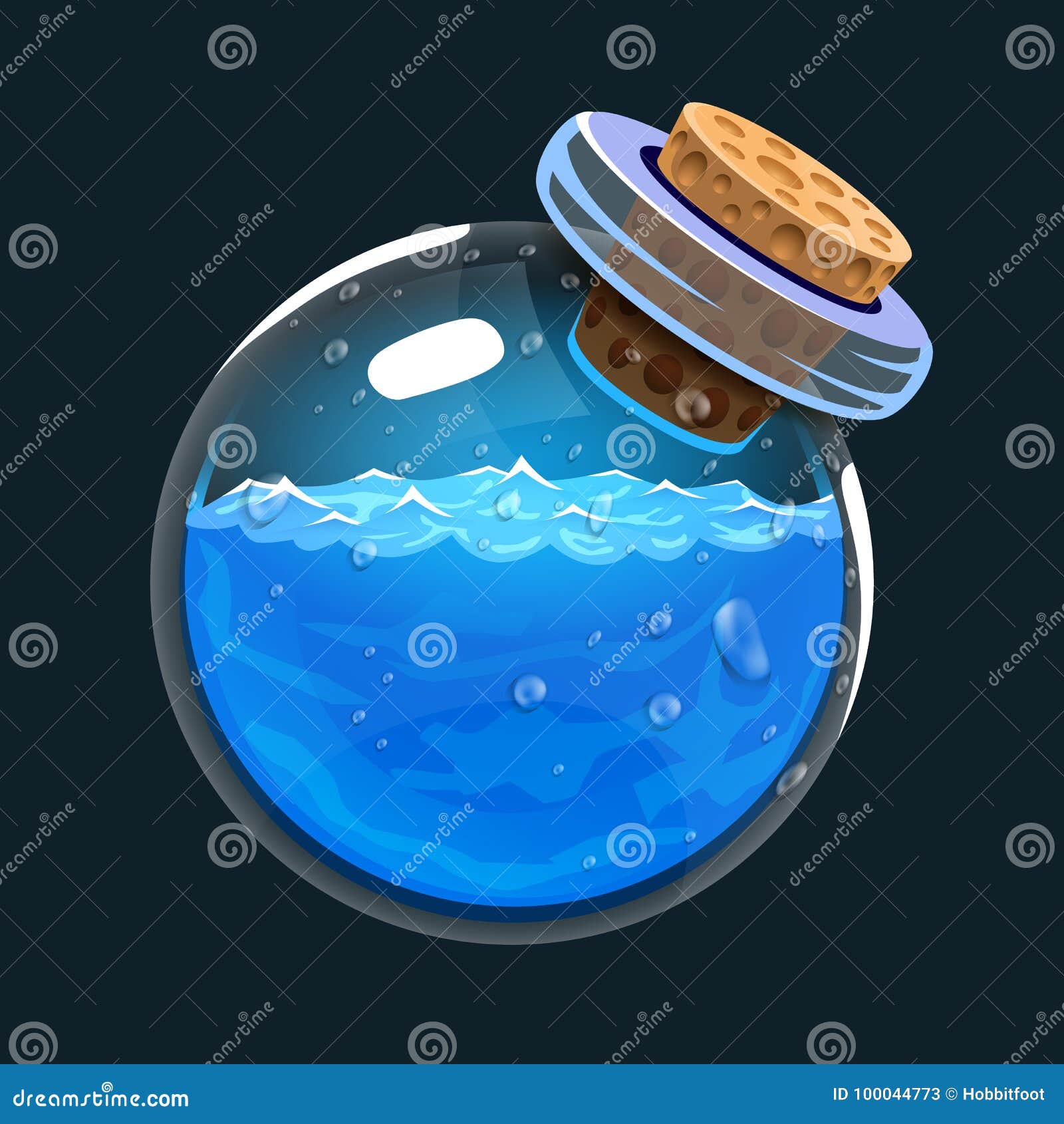 Water Game Seamless. Liquid Blue Surface Background For 2d Game ...