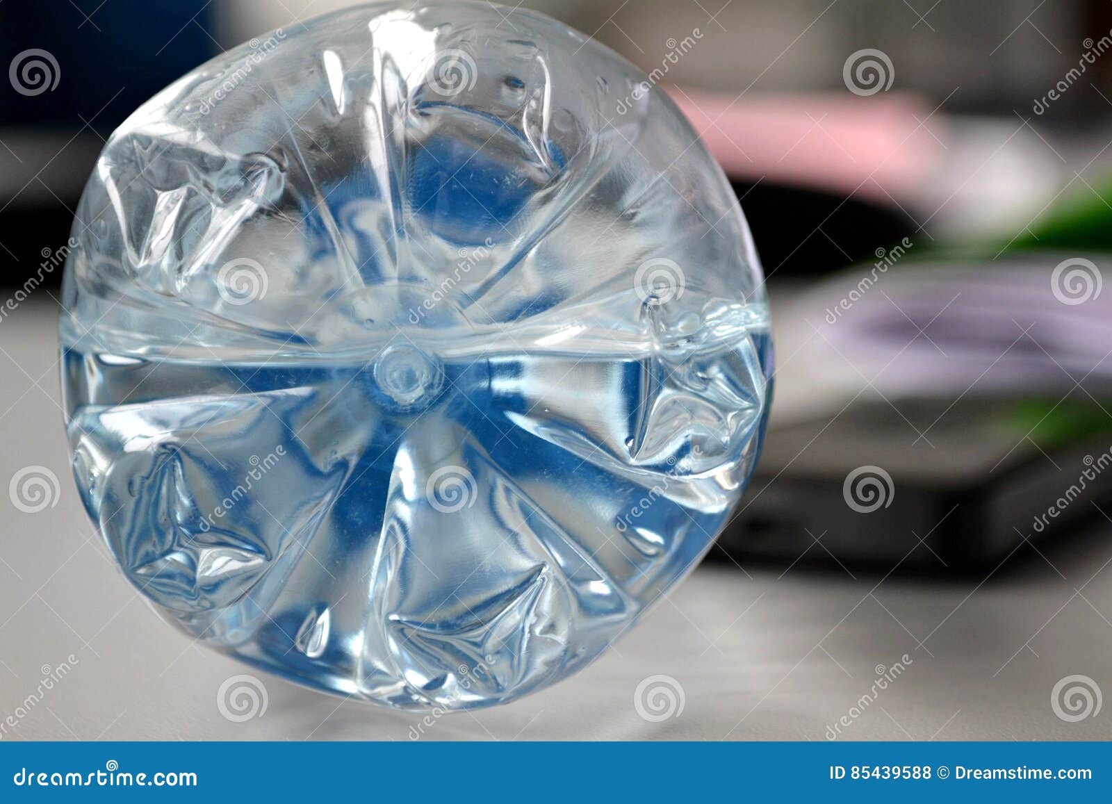 Bottle of water stock photo. Image of closeup, halffull - 85439588