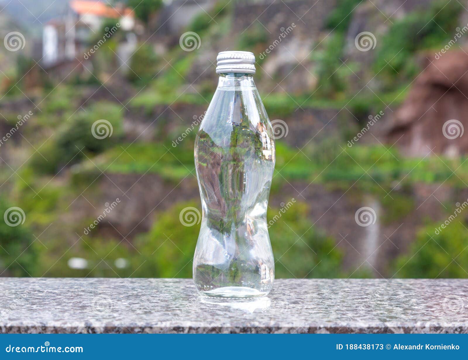 A Bottle of Water without a Label Stock Image - Image of space, natural ...