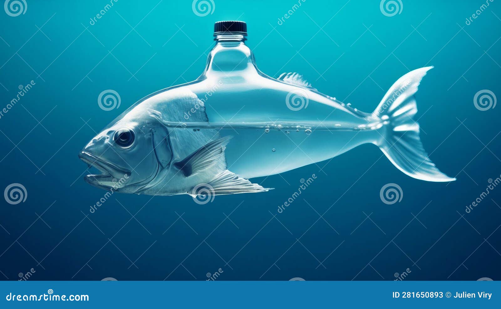 The Shape Of A Fish Completely Folded Out Of Paper, Abstract ...