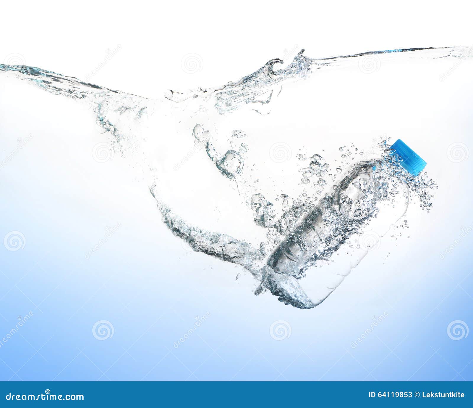 Bottle of water splash stock image. Image of freshness - 64119853