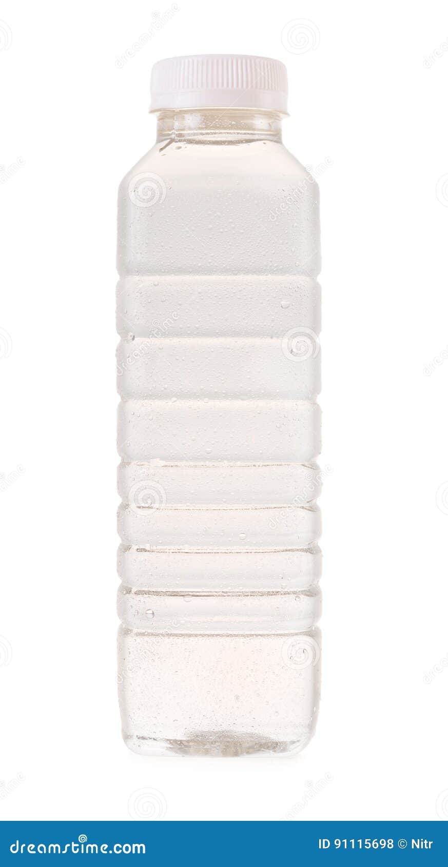 Bottle of Water on White Background Stock Photo - Image of mineral ...