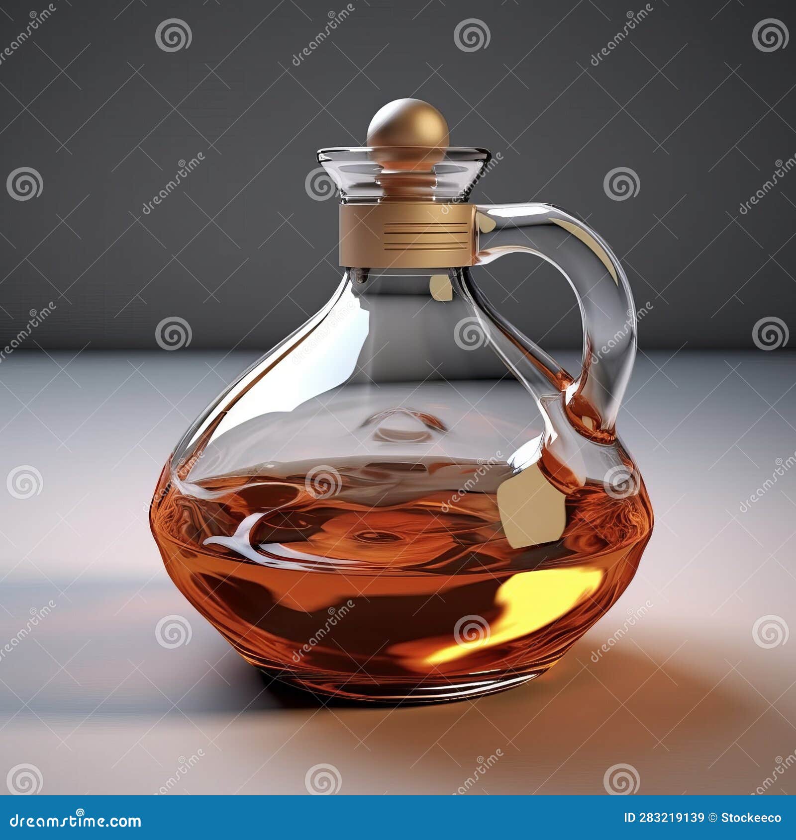 Realistic 3d Whisky Decanter Model With Vray Tracing Royalty-Free Stock ...