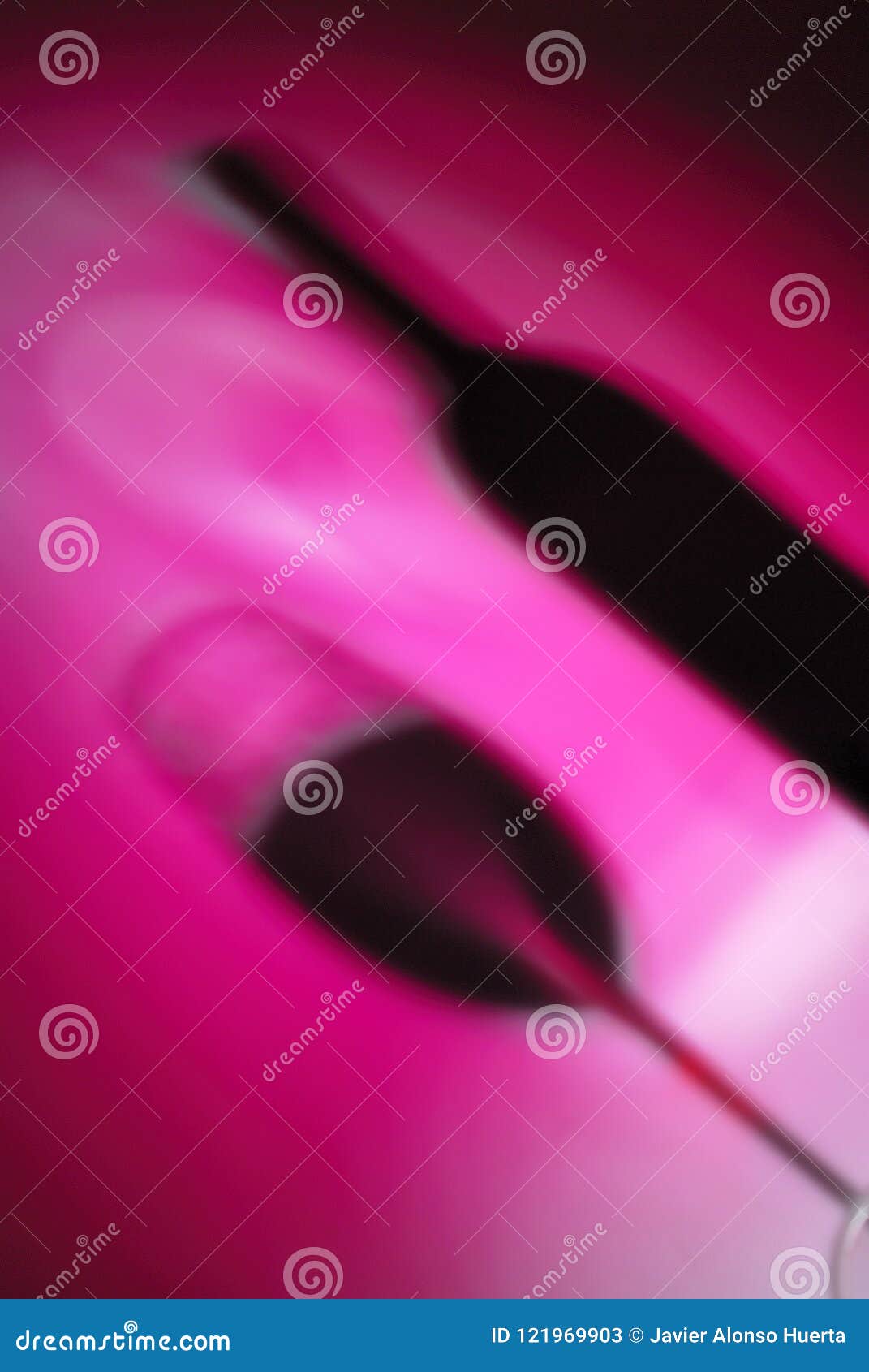 Bottle of Wine, Glass of Wine, Shadow Stock Image - Image of vineyard ...