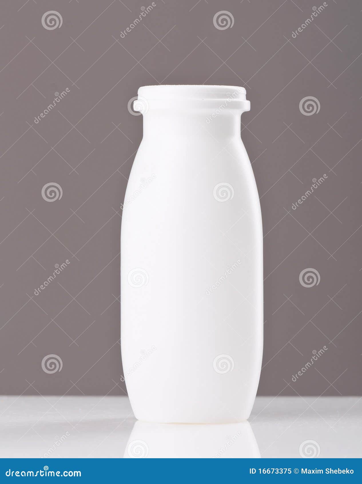 Bottle of yogurt stock image. Image of isolated, natural - 16673375