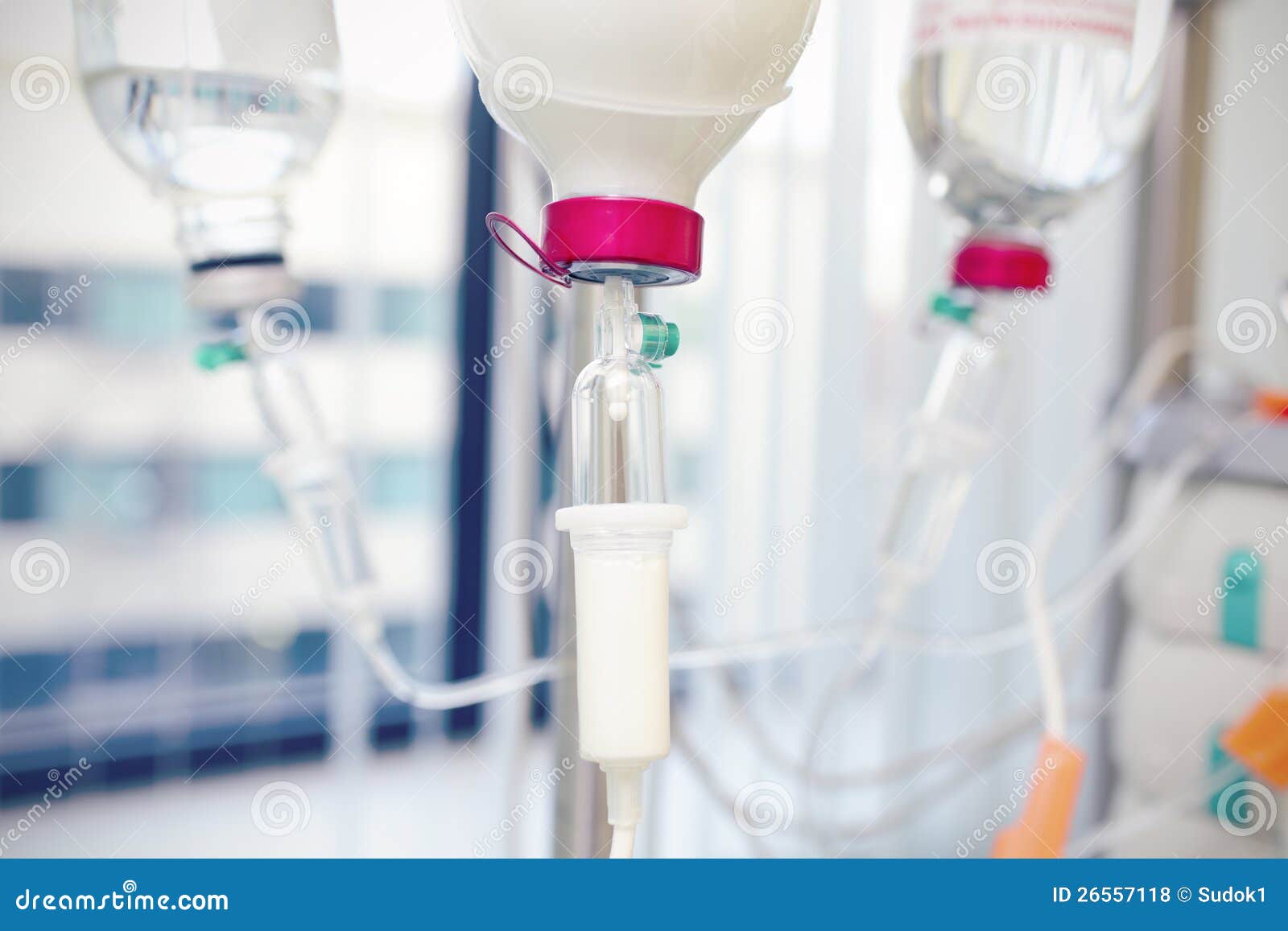 Intravenous Drip Medication In The Hospital Royalty-Free Stock Photo ...
