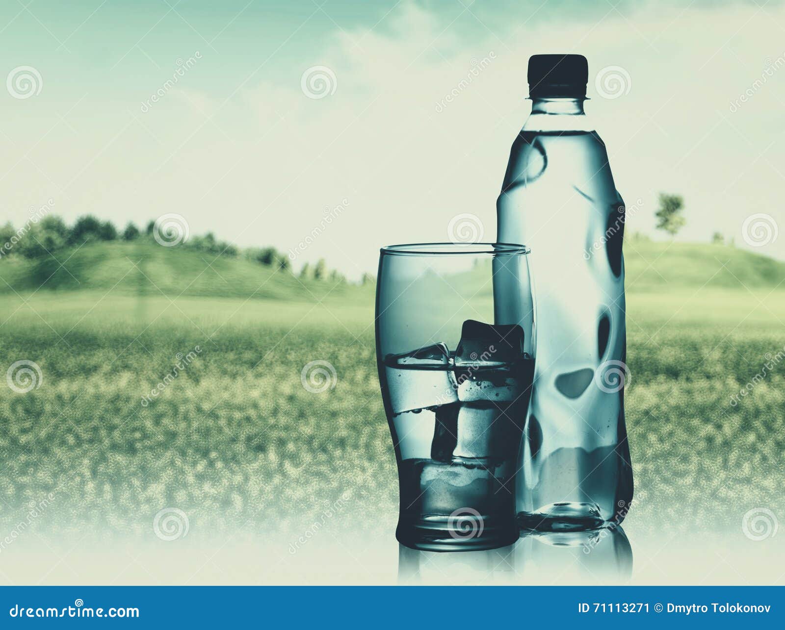 Bottled Spring Mineral Water Stock Image - Image of alternative ...