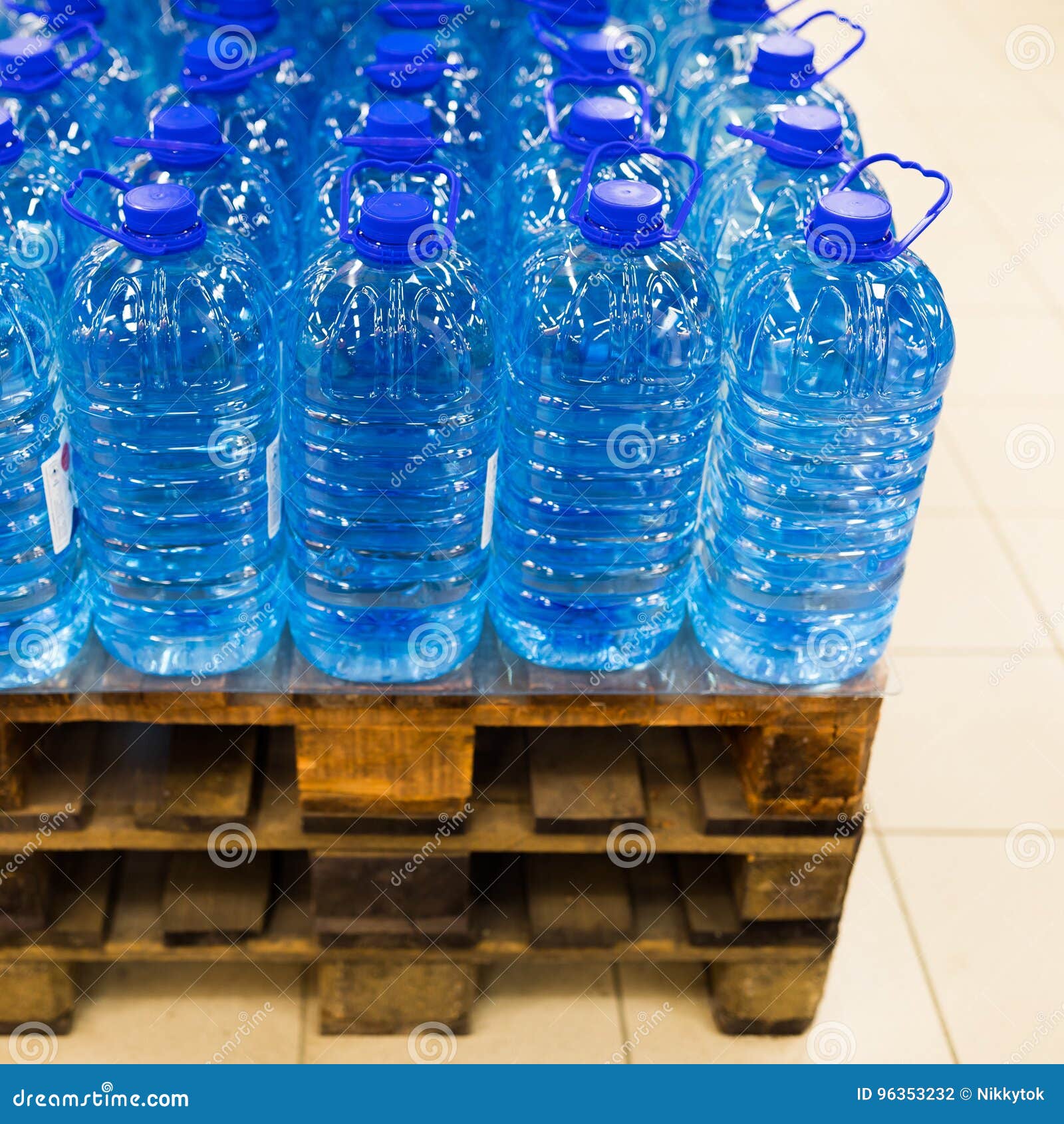Bottled Still Water On The Palette Royalty-Free Stock Photography ...