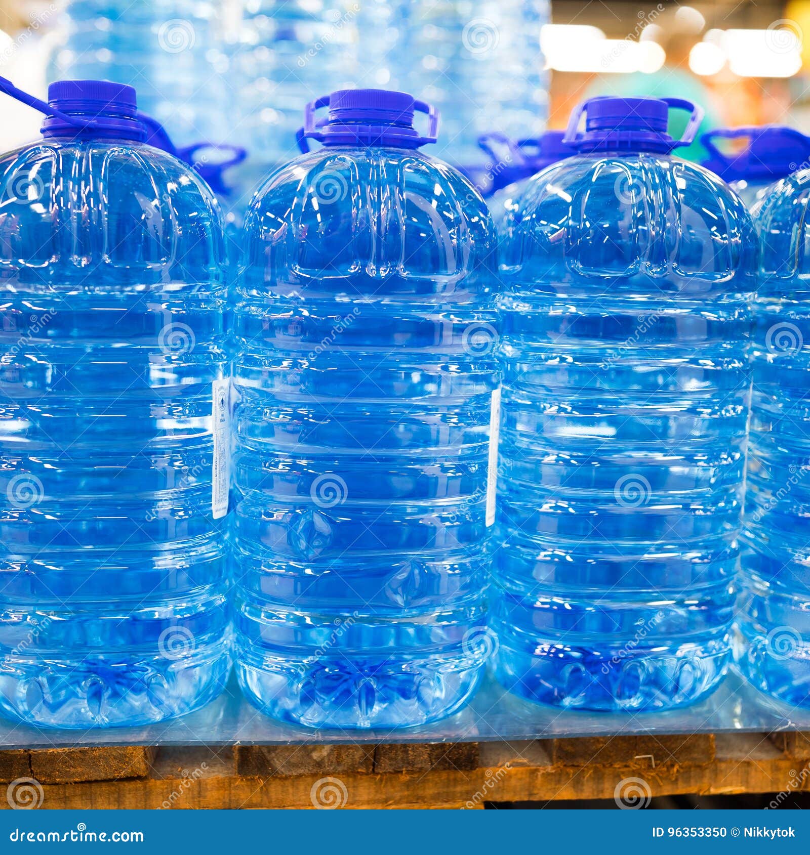 Bottled Still Water on the Palette Stock Photo - Image of life, palette ...