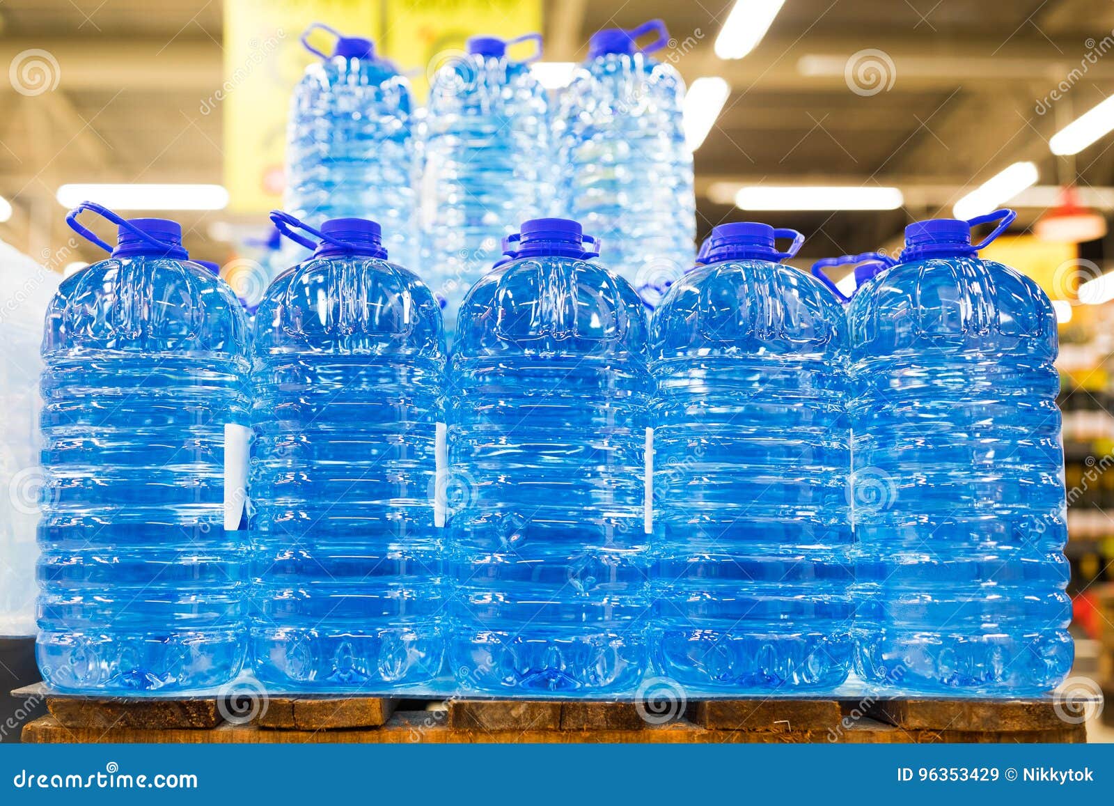 Bottled Still Water On The Palette Royalty-Free Stock Photography ...