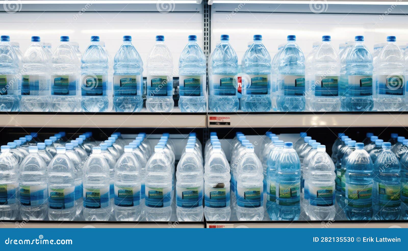 Bottled Water in a Grocery Store - Food Photography Stock Illustration ... Bottled Water in a Grocery Store - Food Photography Stock Illustration ...