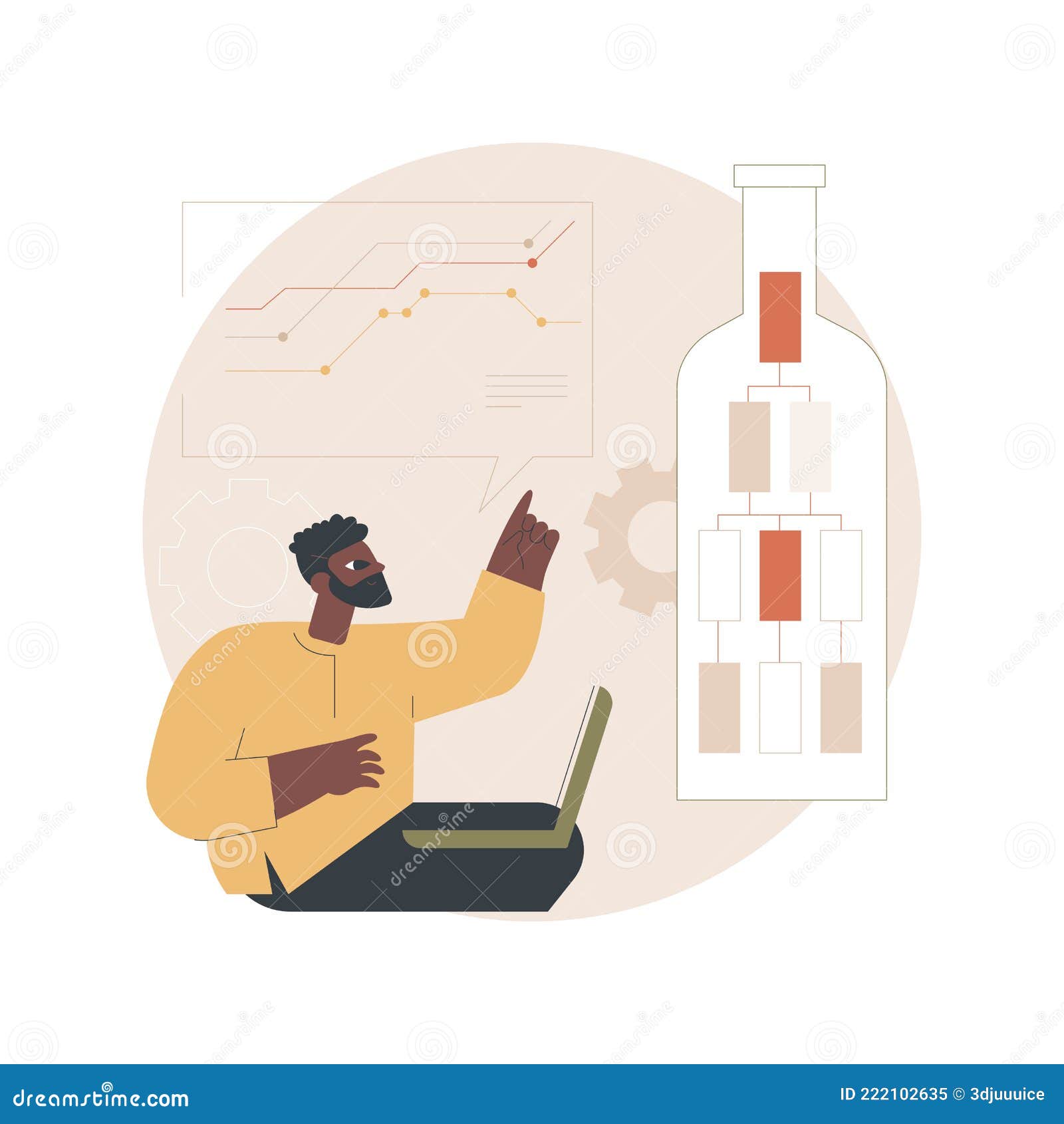 Bottleneck Analysis Abstract Concept Vector Illustration. Stock Vector ...