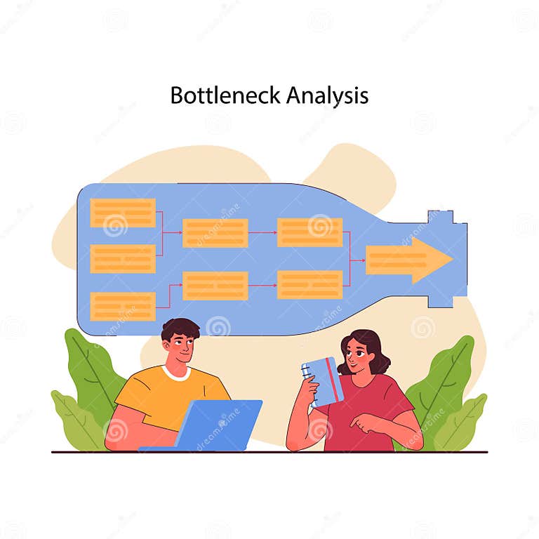 Bottleneck Analysis. Business Processes Optimization Stock Vector ...
