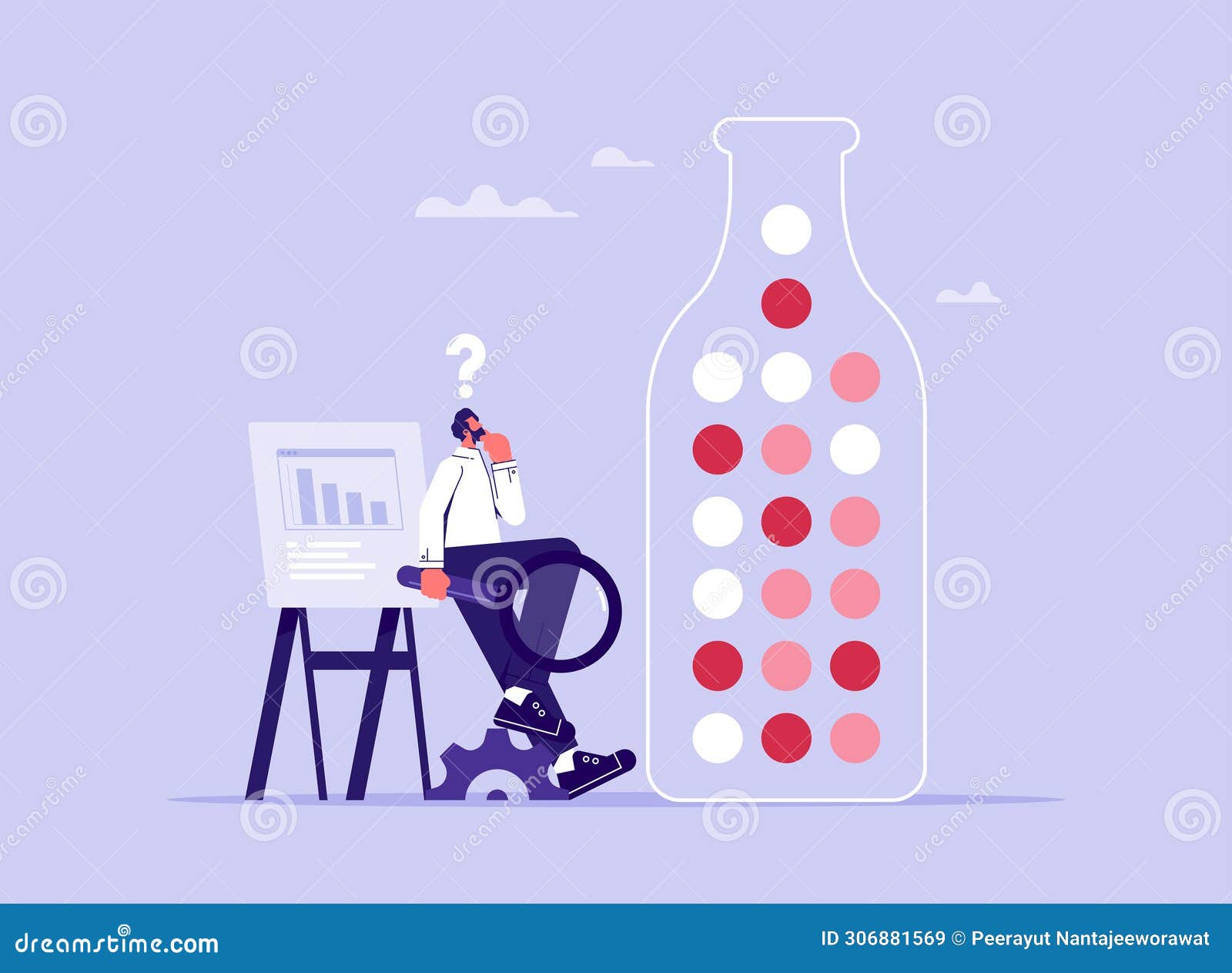 Bottleneck Analysis Concept Stock Vector - Illustration of gradient ...