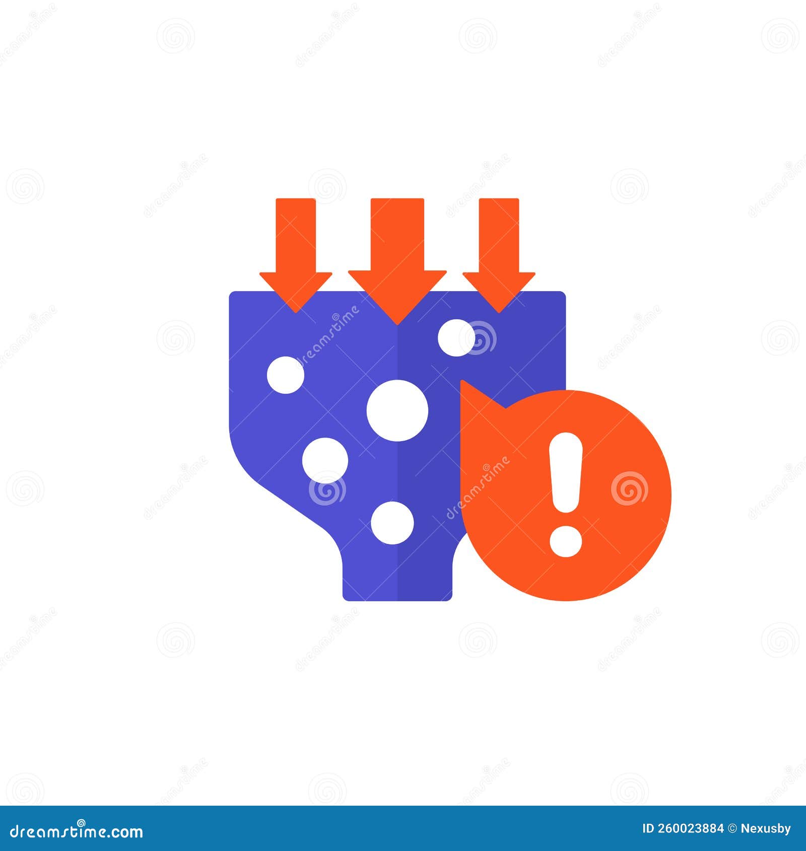 Bottleneck Icon, Flat Vector Design Stock Vector - Illustration of ...