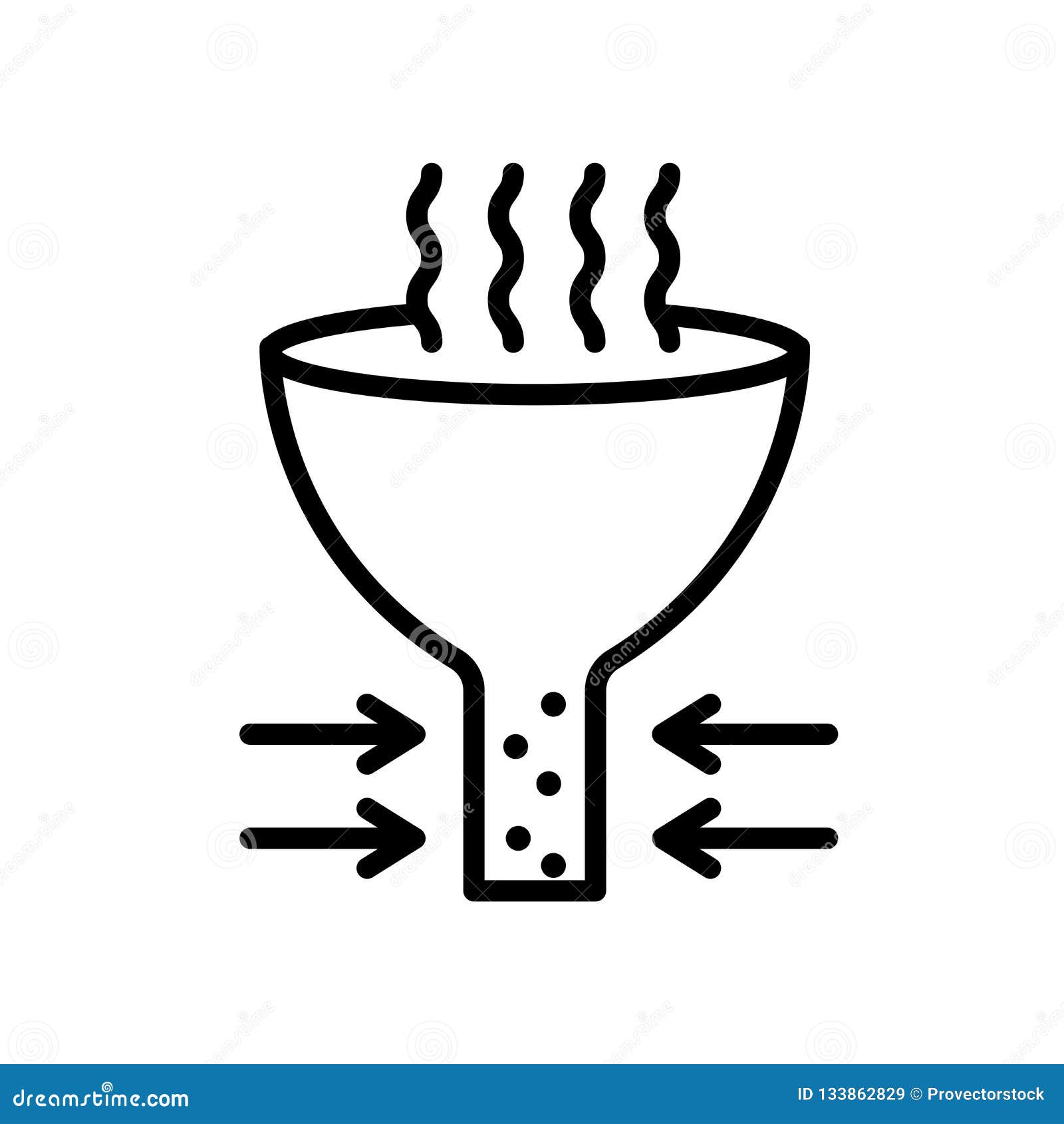 Bottleneck Icon For Web, Linear Design Vector Illustration ...