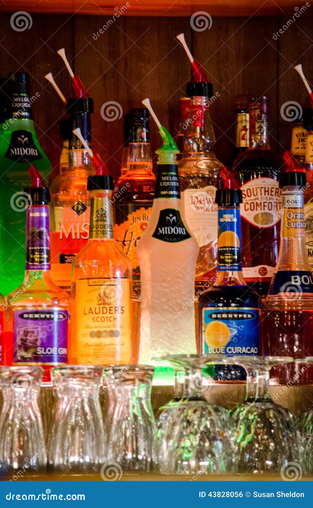 Bottles of Alcohol on Display Editorial Photo - Image of habit, drunk ...
