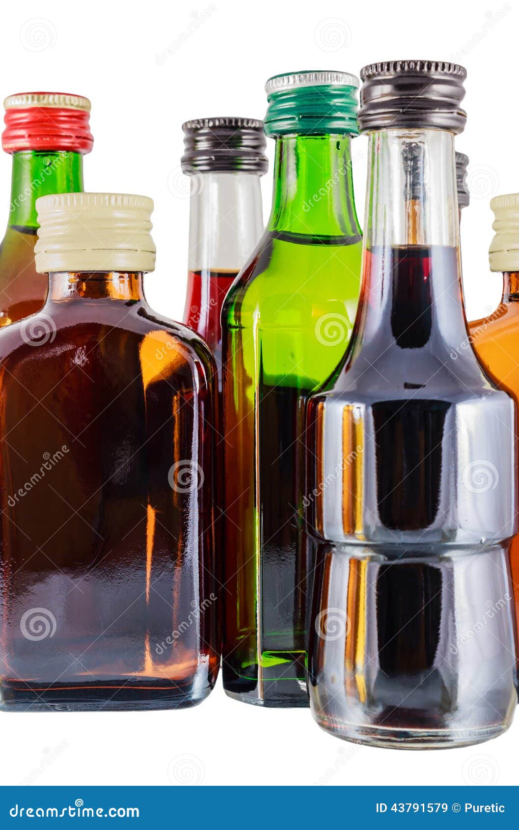 Bottles of alcohol stock image. Image of alcoholic, variety - 43791579